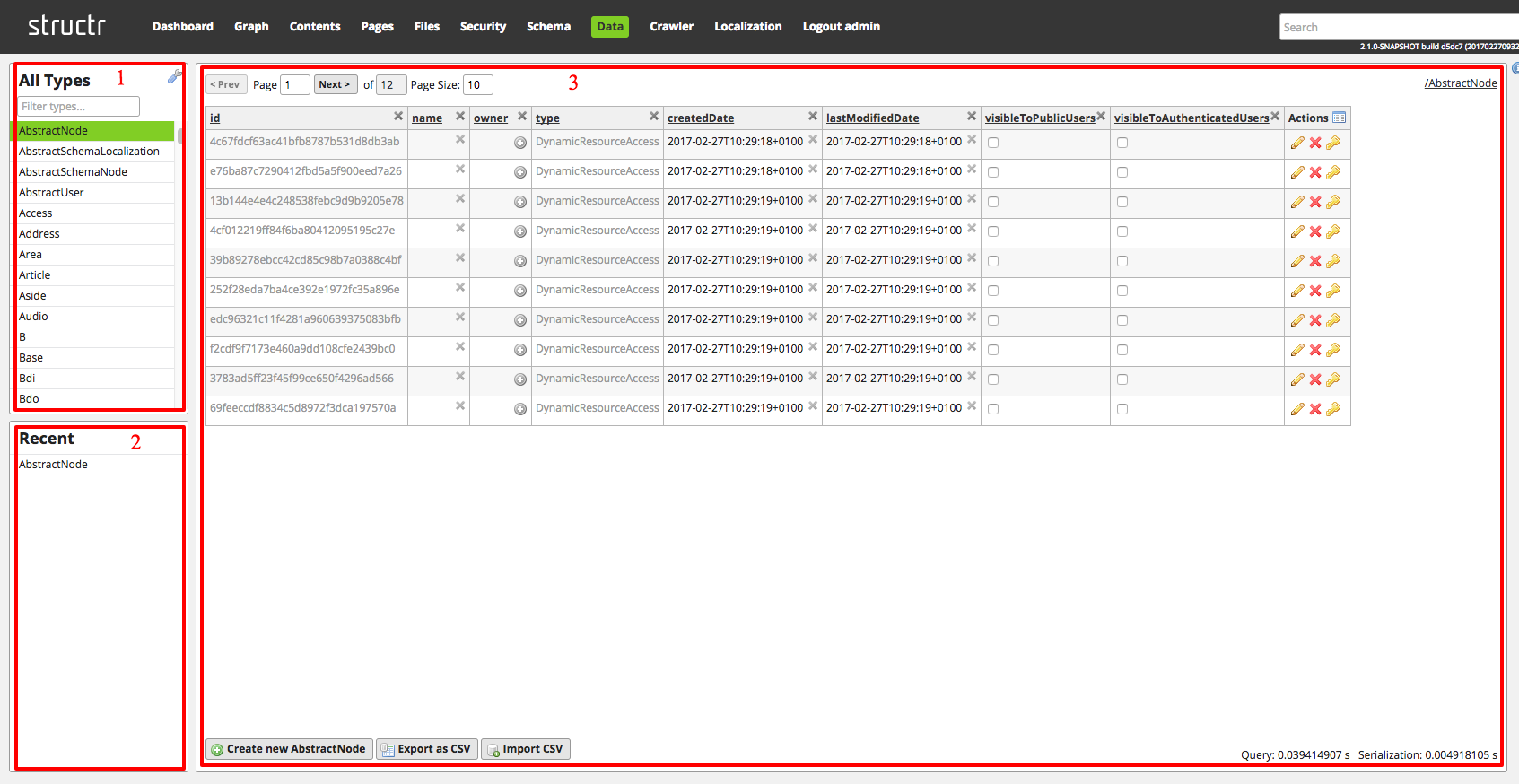 Results For Data Structr Documentation