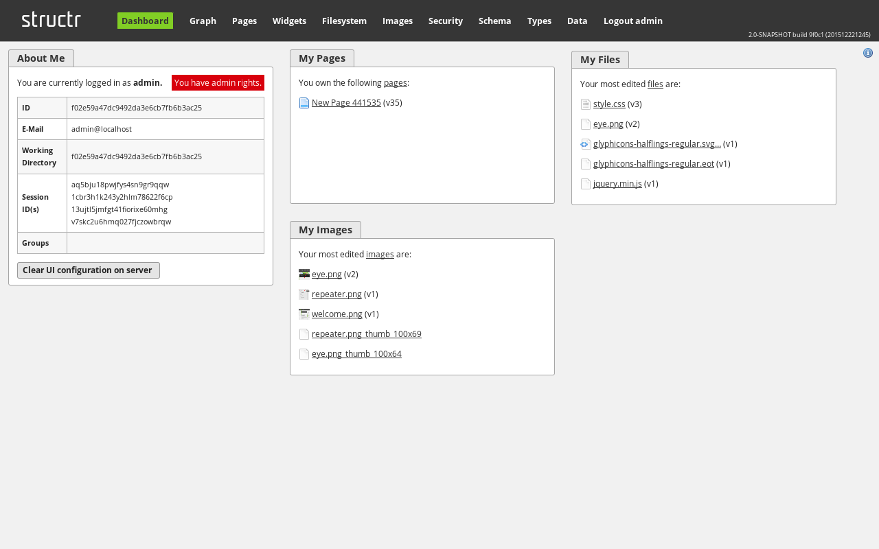 Results For Dashboard Structr Documentation